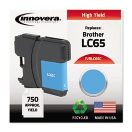IVRLC65C REMANUFACTURED LC65C HIGH-YIELD INK, 750 PAGE-YIELD, CYAN